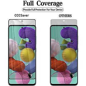 [2-Pack] Tempered Glass Privacy Screen Protector for Samsung Galaxy A53/ A52 / A51 /S20 FE, Anti-Spy 9H Protector Film for Galaxy A53 5G A52(4G/5G) A51 S20 FE 6.5", Case Friendly Easy Install - Black