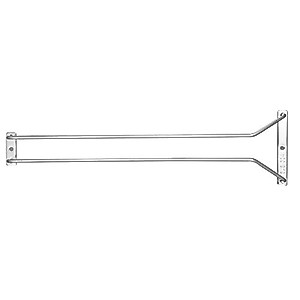 Dianoo Under Cabinet Stemware Rack Holder Wine Glass Rack Stainless Steel Wire Hanging Rack 15.8inch 1 Row