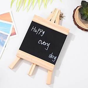 Easel for Kids Tabletop Easels for Painting Table Top Easel Blackboard for Kids Signs for Home Decor Chalk Board Sign Small Chalk Board Menu Board Wood Mini Child Dessert Table
