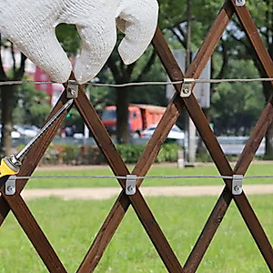 Wire Fence Clips 100 Pcs Fence Wire Clamps Stainless Steel Fencing Mounting Clips with 100 Pcs Stainless Steel Screws for 12-16 Gauge Welded Wire to Wood, Metal or Vinyl Fence (100 PCS)