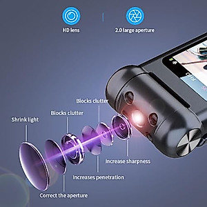 Uxsiya Portable Back Clip Magnetic Camera 16G 1080P HD Sports Cameras with 180 Degree Rotating Lens