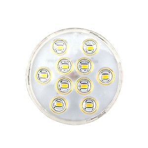 Bonlux Gx53 LED Bulb 5W, Gx53 LED Light Bulb Warm White Gx53 Under Cabinet Lights Gx53 LED Puck Light for Cabinet, Ceiling Lighting, Showcase, Exhibition, Shop Showroom Lighting (Pack of 4)