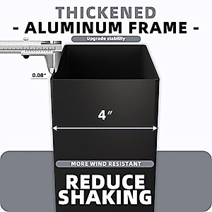 PURPLE LEAF 10 FT Square Patio Umbrella Large Outdoor Aluminum Umbrella Offset Umbrella with 360-degree Rotation Cantilever Umbrella for Garden Deck Backyard Pool, Grey