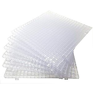 Creator's Waffle Grid 6-Pack - As Seen On HGTV/DIY Cool Tools Network - 100% USA - Solid Bottom Modular Surface - Glass Cutting, Small Parts, Liquid Containment, Grow Room, Etc. - Home, Office, Shop