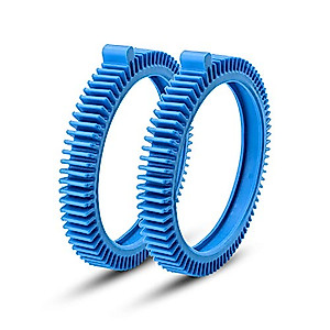 896584000-143 Blue Front Tire Kit with Super Hump Replacement for Haywood Poolvergnuegen Select Pool Cleaners and Perfectly Compatible with Hayward Phoenix Cleaners (2 Pack)