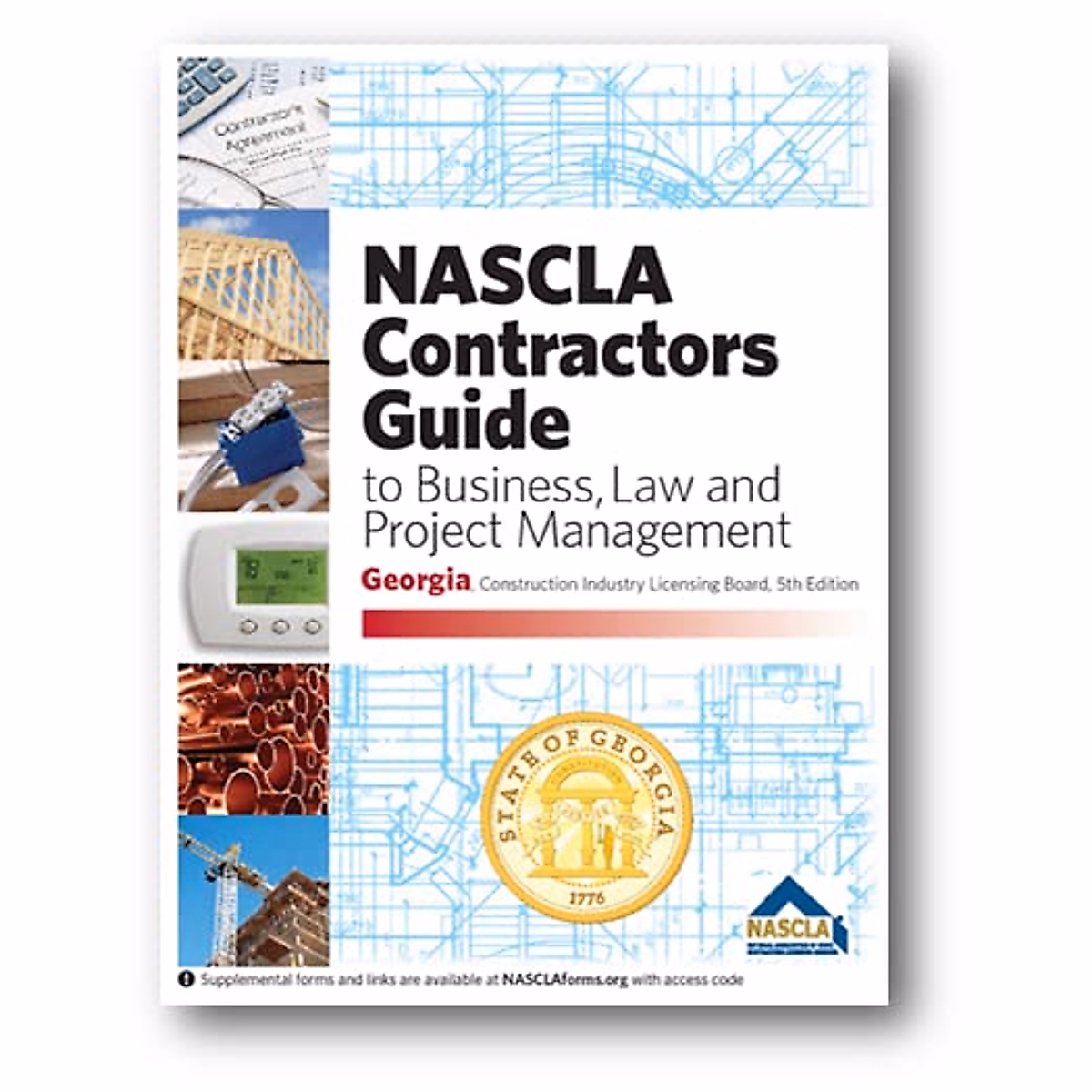 Georgia-NASCLA Contractors Guide to Business, Law and Project Management, Georgia Construction Industry Licensing Board 5th Edition (Plumbers, Conditioned Air. Utility Contractors) - Tabs Bundle