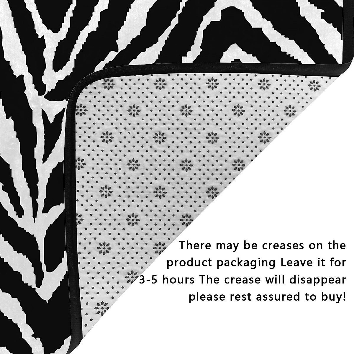 Washable Area Sponge Rug Mat for Kids Girls Bedroom Living Room Zebra, Wild Animals Zebra Skin Fashion Black White Non-Slip Carpet Super Soft Extra Thick Bathroom Dorm Home Indoor Small Floor Rugs