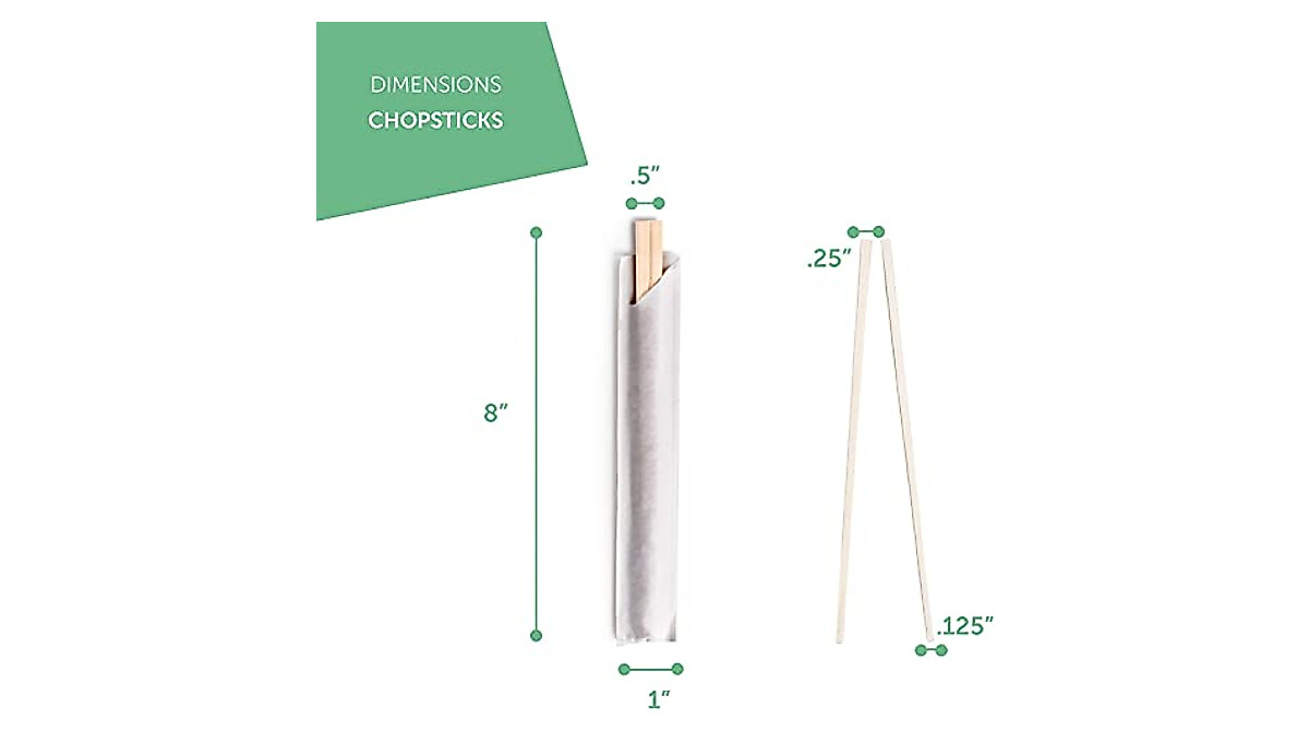 Bamboo Wooden Chopsticks - Reusable & Eco-Friendly