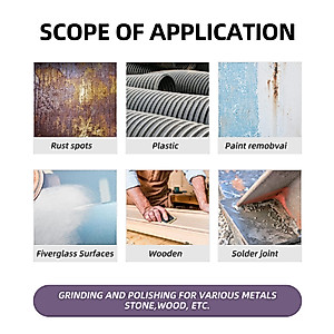 LUCKUT Strip Discs Grinding Disc 4.5'' x 7/8'' Stripping Wheel Clean and Remove Paint Coating Rust Welds Oxidation for Angle Grinder-5 Pack