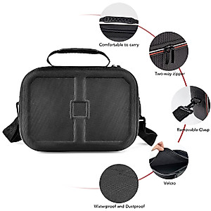 Carrying Storage Case for Nintendo Switch & N-Switch OLED, Hard Shell Large Capacity Storage Bag for Nintendo Switch Game Controller, Dock, Switch Console, 18 Games Slots, Pro Controller & Accessories