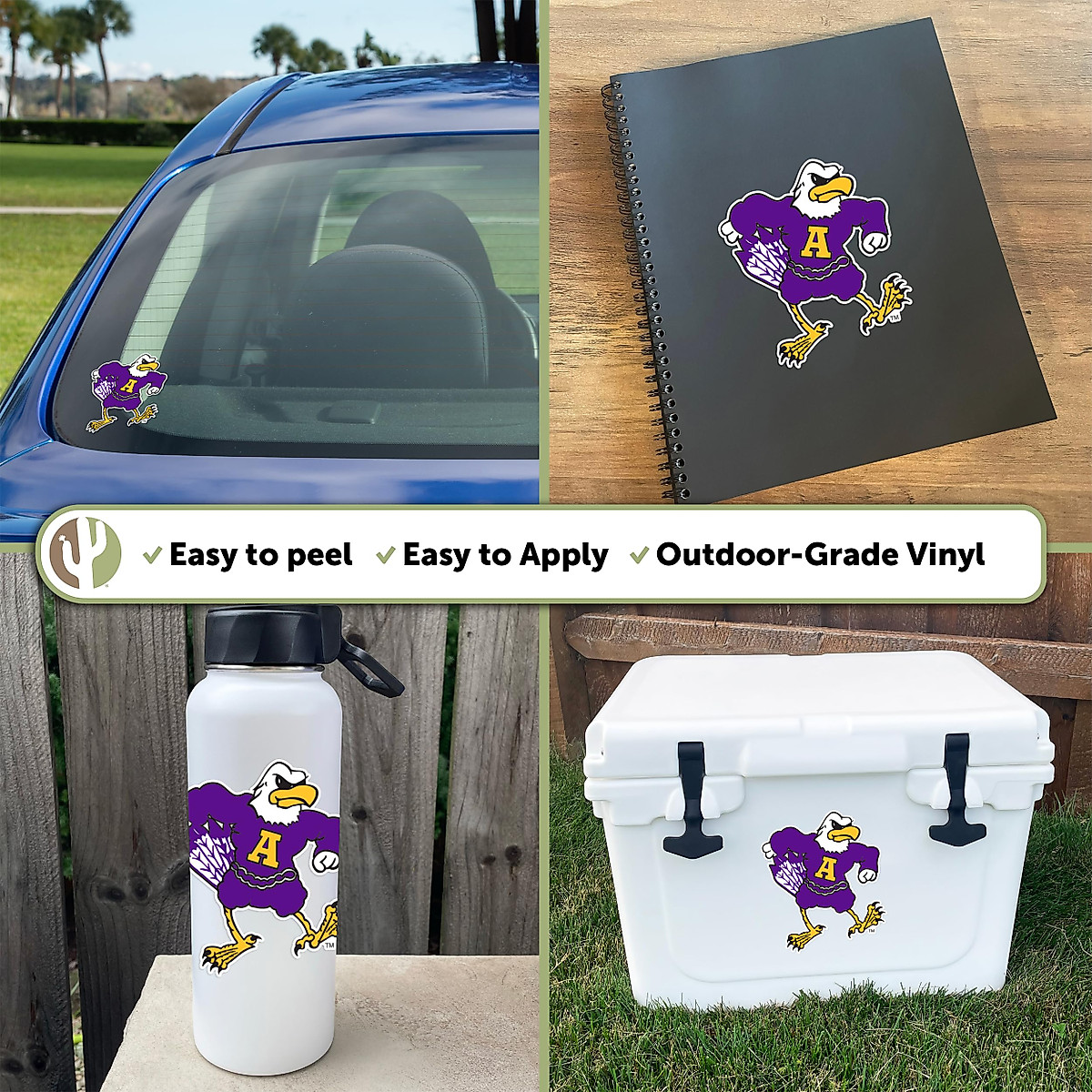 Desert Cactus Ashland University Eagles Vinyl Decal Laptop Water Bottle Car Scrapbook Sticker (IND 00027)