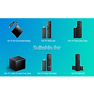 L5B83H Voice Replacement Remote Control (2nd Gen) Fit for Amazon Fire TV Stick 4K, 1st Gen Fire TV Cube, 2nd Gen Fire TV Cube, Fire TV Stick 2nd Gen(3rd Gen),Fire TV Stick Lite,Amazon Fire TV 3rd Gen