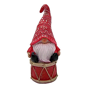 Wowser Festive Holiday Sitting Gnome Figurines, Christmas Decoration, 3 Assorted, 5 Inches