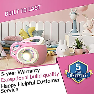 TinyGeeks Kids Table and Chairs Set Safe for Children Activity Table for Kids and Candy Kids Portable CD Player for Kids FM Radio - Batteries Included Bundle