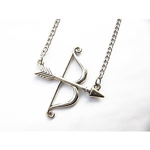 necklace Bow and Arrow, Archery Gift, Archery, Arrow and Bow Archery Charm Pendant
