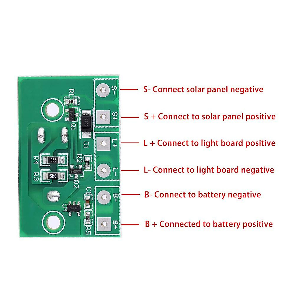 Solar Lamp Controller Module for Solar Lamp Night Light Controller Module Control Circuit Board with Switch