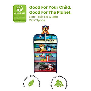 Delta Children Wooden Playhouse 4-Shelf Bookcase for Kids, PAW Patrol