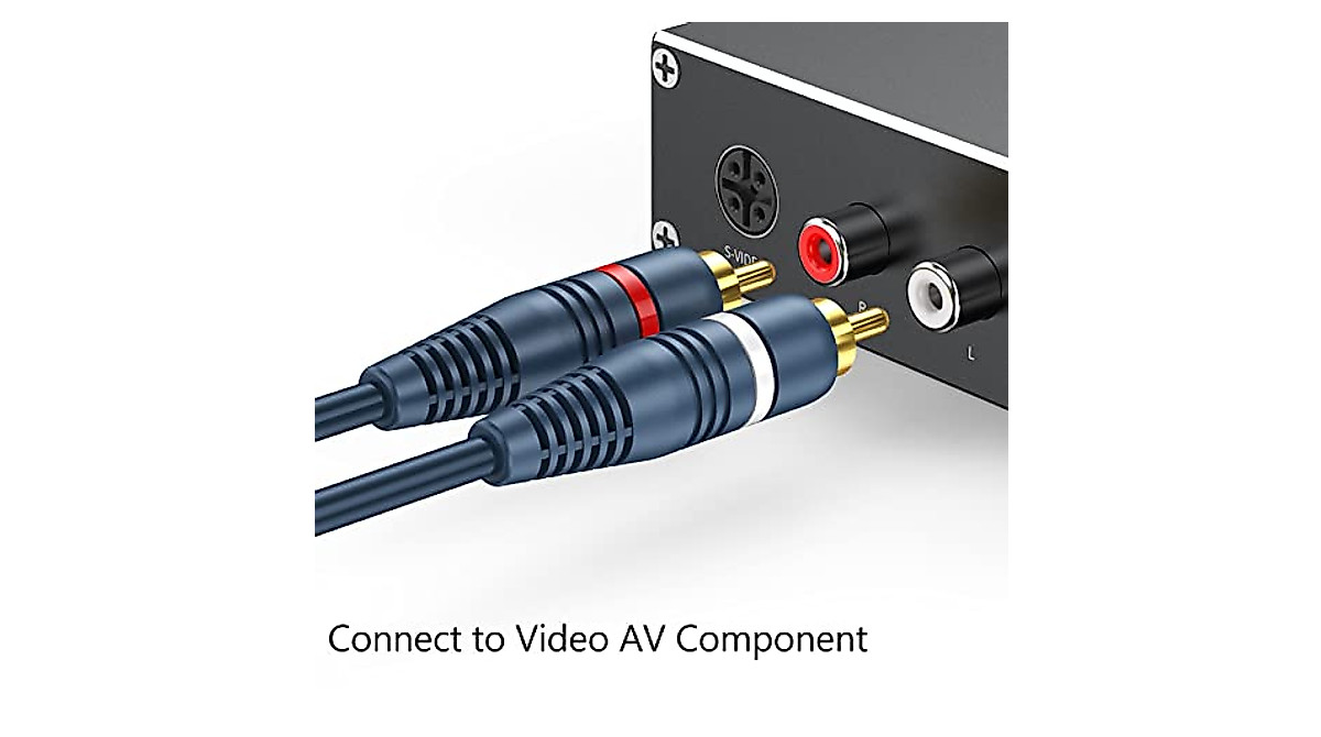 DteeDck RCA Splitter 2-Pack - Stereo Sound & Signal Splitter