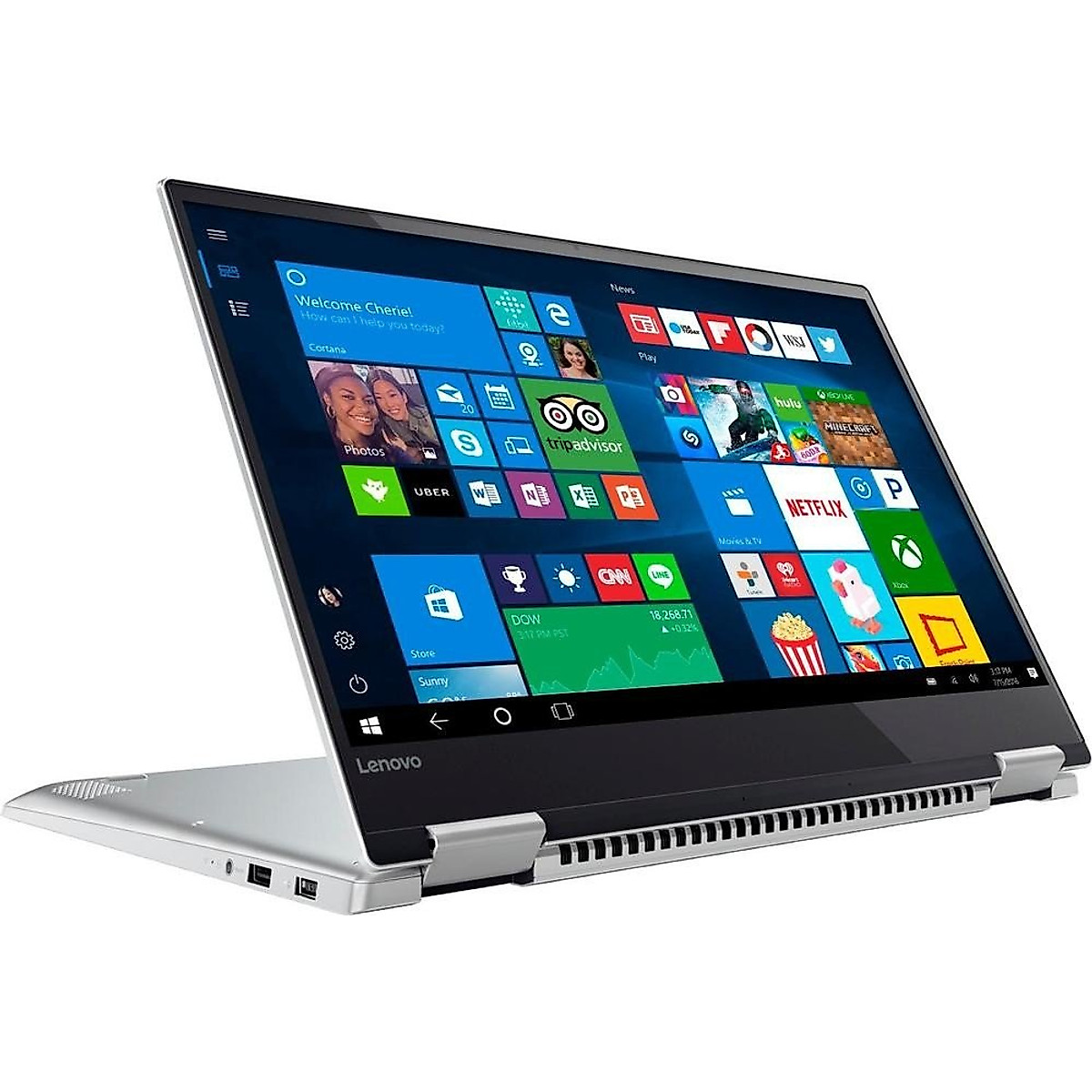 Lenovo Yoga 720 2-in-1 15.6" 4K UHD IPS Touch-Screen Ultrabook, Intel Core i7-7700HQ, 16GB RAM, 512GB SSD, NVIDIA GeForce GTX 1050, Thunderbolt, Fingerprint Reader, Backlit Keyboard -Win10