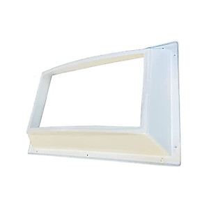 SCT RV Skylight Bundle - Clear Outer Dome 14" x 22", Flange 17" x 25" and Inner Dome with Window 14" x 22" + Dicor 501LSW-1 Lap Sealant