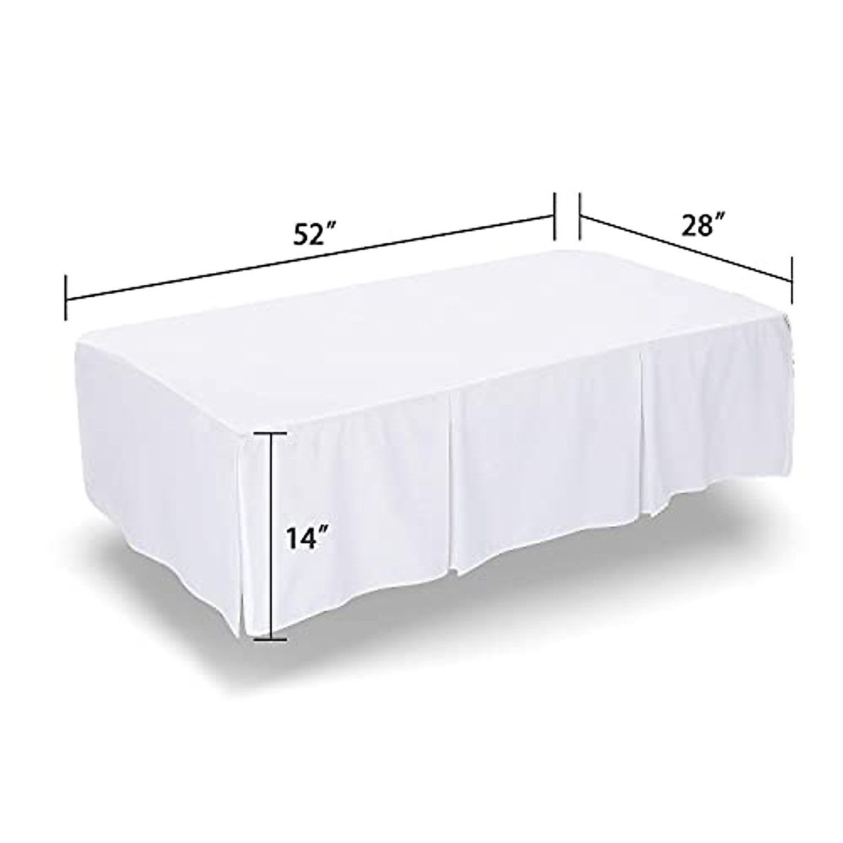 Ls Line Crib Bed Skirt Pleated, 800 Thread Count 100% Egyptian Cotton, Nursery Crib Toddler (28" X 52" X 14") Bedding Skirts For Baby Boys Or Girls, 14" Drop, Sage Solid