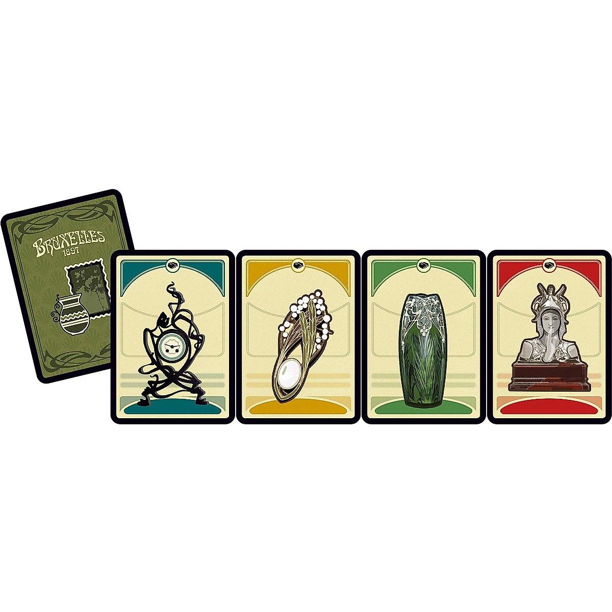 Geek Attitude: Burxelles 1897, Board Game, Sequel to Bruxelles 1893, 2 to 4 Players, 45-60 Minute Play Time, For Ages 10 and up