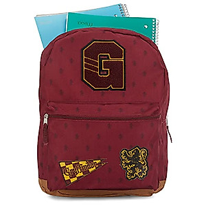 Harry Potter Hogwarts Gryffindor Backpack - Hogwarts School of Witchcraft Bookbag Knapsack For School - Boys, Girls, Adults
