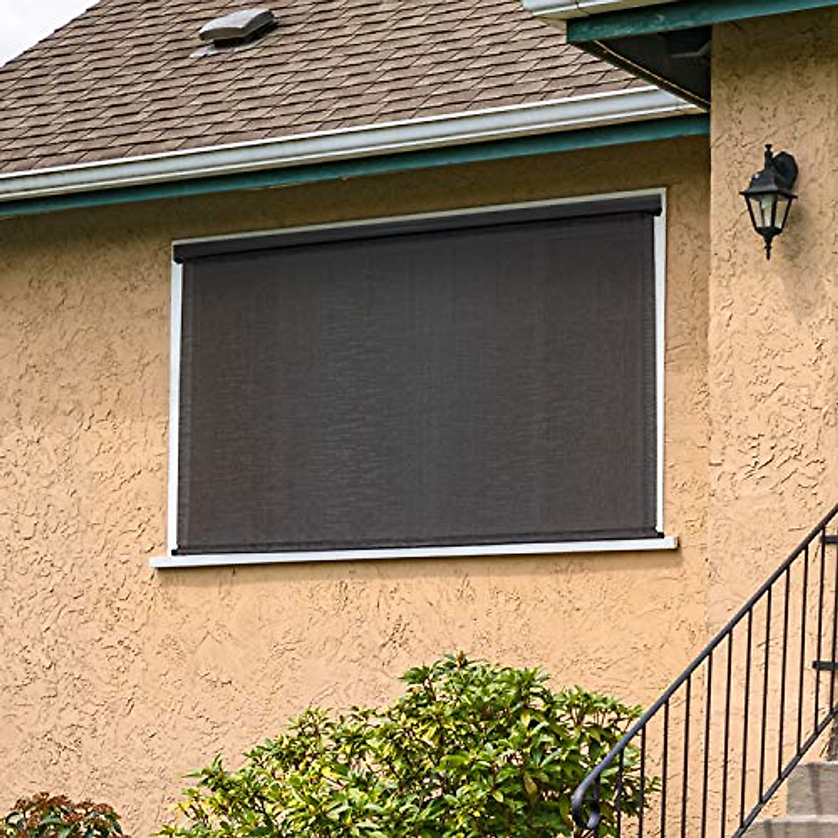 Keystone Fabrics E70.88.60 Premium Outdoor Sun Shade, 8' Wide x 8' Drop, Kona