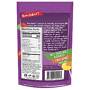 Koochikoo Sugar Free Organic Lollipop Pouch, 10 Count ( Pack - 1 )