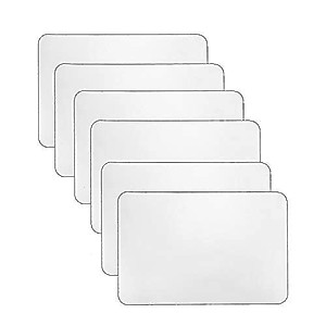 YoleShy 6 Pcs Plastic Placemats, Heat Resistant Washable Table Mats for Dining, Kitchen (17'' x 11'')