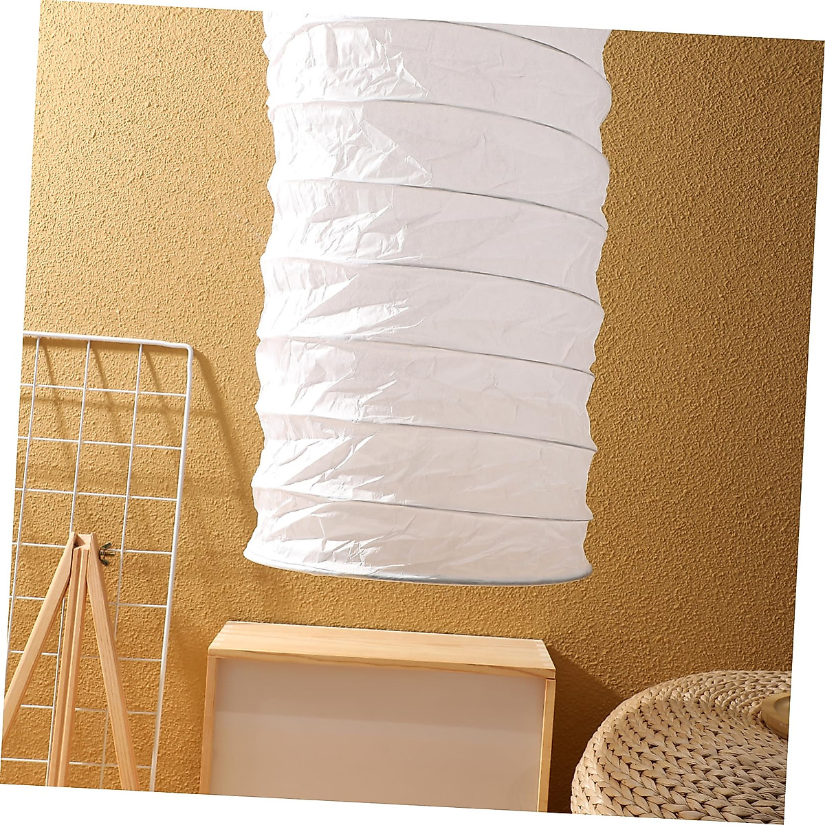 OSALADI Floor Paper Lamp Shade Nordic Minimalist Style Dust Proof Floor Standing Lamp Shade Cover Beside Column Lamp Shade for Home Hotel Bedroom