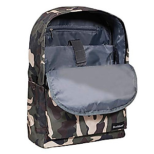 Rockland Classic Laptop Backpack, Camo, Large
