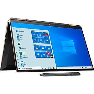 HP Newest Spectre x360 13t (10th Gen Intel i7-1065G7, 16GB, Precision, WiFi 6 AX, with Stylus Pen, 2-in-1, B&O, 3 Years McAfee Security, Windows 10 Professional, Warranty) Nightfall Black