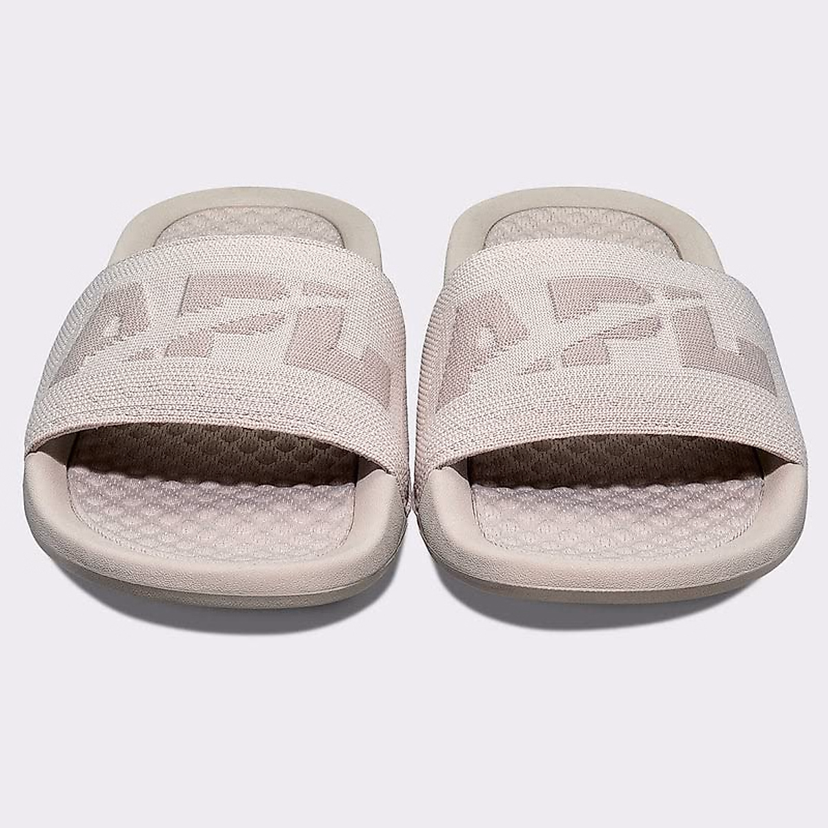 APL: Athletic Propulsion Labs Women's Big Logo Techloom Slide, Clay/Tundra, 8