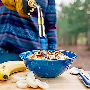 Propane Torch Head with Igniter, High Intensity Trigger Start Torch for Propane/Mapp/Map Gas, Welding Torch with Adjustable Flame for Culinary, Melting Ice and Soldering