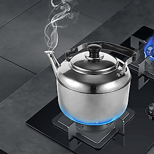 Lurrose Small Tea Kettle Boiling Teapot Fast Boiling Water Kettle Glass Camp Kettle Loose Tea Steeper Electric Water Bottle Hot Water Coffee Pot Stainless Steel Teakettle Heating Filter
