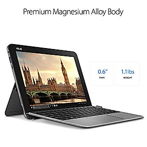ASUS 10.1” Transformer Mini T103HA-D4-GR, 2 in 1 Touchscreen Laptop, Intel Quad-Core, 128GB SSD, Grey, pen and keyboard included