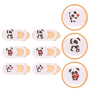 Sosoport 6pcs Cover Sliding Webcam Cover Slide Lens Cover Laptop Webcam Cap Protector Cover Laptop Hide Cover Computer Animal Abs