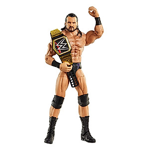 WWE MATTEL ​Top Picks Elite Drew McIntyre 6-inch Jeff Action Figure with Deluxe Articulation for Pose and Play, Life-like Detail, Authentic Ring Gear & Accessory,Multi,GVC02