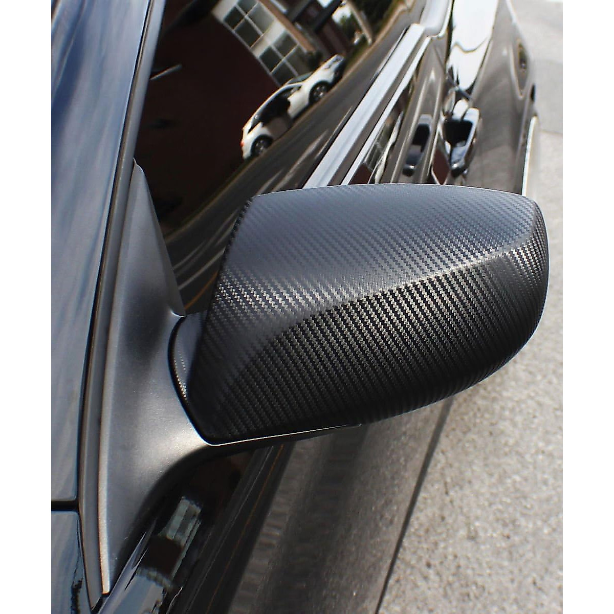 VViViD XPO Black Carbon Fiber 5ft x 1ft 8yr Car Wrap Vinyl Roll with Air Release
