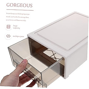 HOOTNEE 2pcs Sneaker Holder Containers Storage Drawers Storage Containers with Drawers Drawer Organizer Sundries Container Bin Chest of Drawers Stackable Closet Organizer Storage Bins Pp
