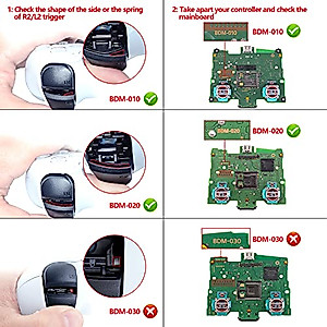 eXtremeRate Replacement D-pad R1 L1 R2 L2 Triggers Share Options Face Buttons, Metallic Rose Gold Full Set Buttons Compatible with ps5 Controller BDM-010 & BDM-020