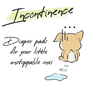 WICKEDPUP Dog Diaper Liners Booster Pads for Male and Female Dogs, 100ct | Disposable Doggie Diaper Inserts fit Most Reusable Pet Belly Bands, Cover Wraps, and Washable Period Panties