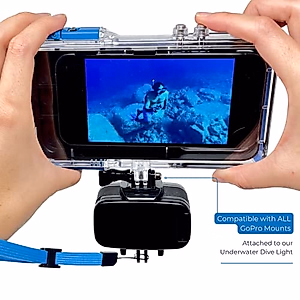 ProShot Dive - Underwater iPhone Housing Rated to 130ft/40m. Universal Waterproof iPhone Case, Compatible with All iPhones. Fits iPhone 6s - iPhone 14 Pro Max. Scuba Diving and Snorkeling iPhone Case.
