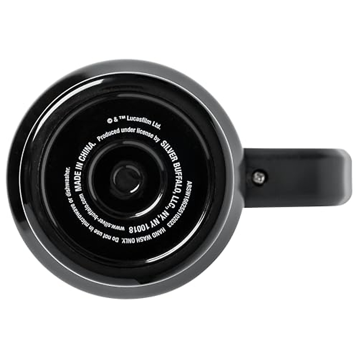 Silver Buffalo Star Wars Featuring Chewbacca, Yoda, R2-D2, C-3PO, Princess Leia, Han Solo, and Luke Skywalker Stainless Steel Tumbler with Handle and Straw, Fits in Standard Cup Holder, 40 Ounces