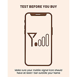 HiBoost Mini Cell Signal Booster for Verizon, AT&T, T-Mobile| Up to 1500 Sq Ft/One Room| High Power Outdoor Receiving Antenna| 5G/4G/3G LTE| Band 5, 12/17, 13|App Service + Install| FCC Approved