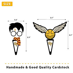 24 PCS Wizard Cupcake Toppers Magic Wizard Inspired Cupcake Picks Magic Movie Themed Kids Birthday Party Decorations Supplies