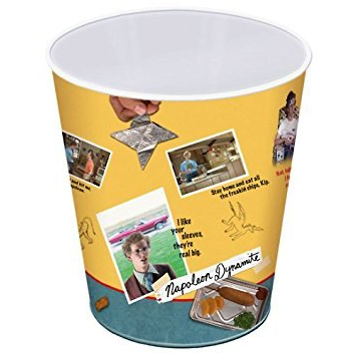 Napoleon Dynamite Tin Litho 10" Trash Can Waste Paper Basket