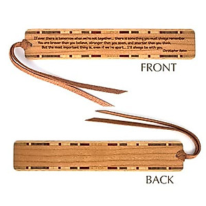 Christopher Robin Quote, Engraved Wooden Bookmark - Also Available with Personalization - Made in USA