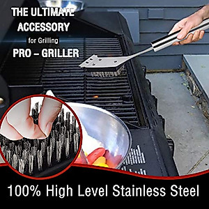 8 PCS Grill Brush Replacement Heads, Leonyo Wire Bristle Free Grilling Accessories Cleaning Brush Replaceable Heads for Grill Brush and Scraper, Grill Barbecue Cleaner Refill, Perfect Griller Choice